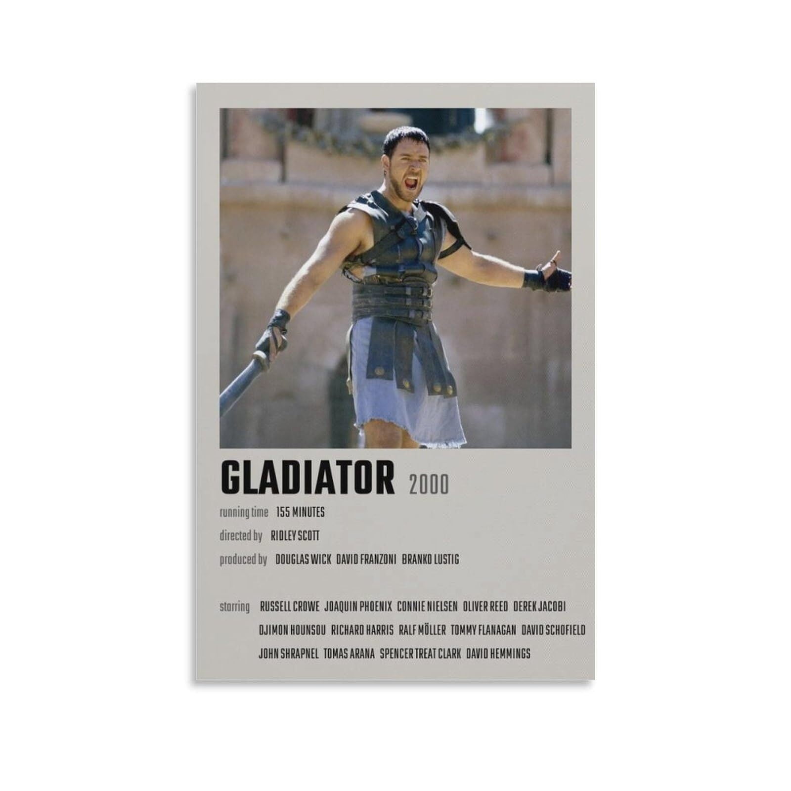 Gladiator Movie Poster Posters Wall Art Painting Canvas Living Room ...