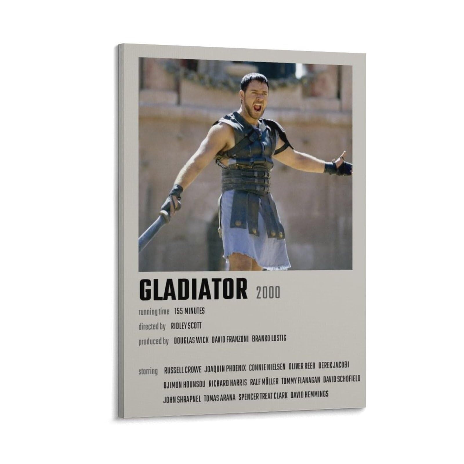 Gladiator Movie Poster Posters Wall Art Painting Canvas Living Room ...