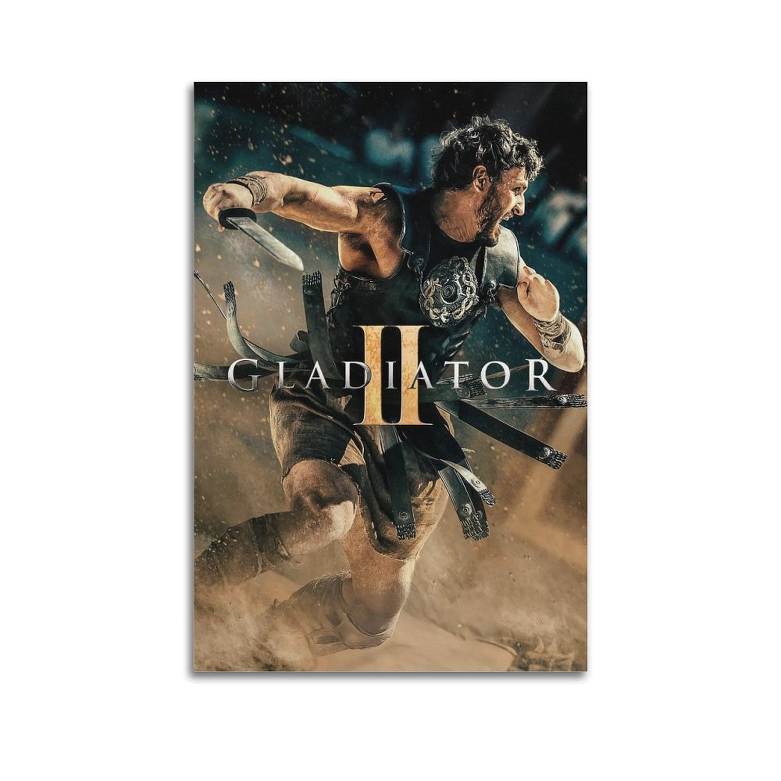 Gladiator Poster Wall Art Canvas Aesthetic Music And Movies Decorative ...