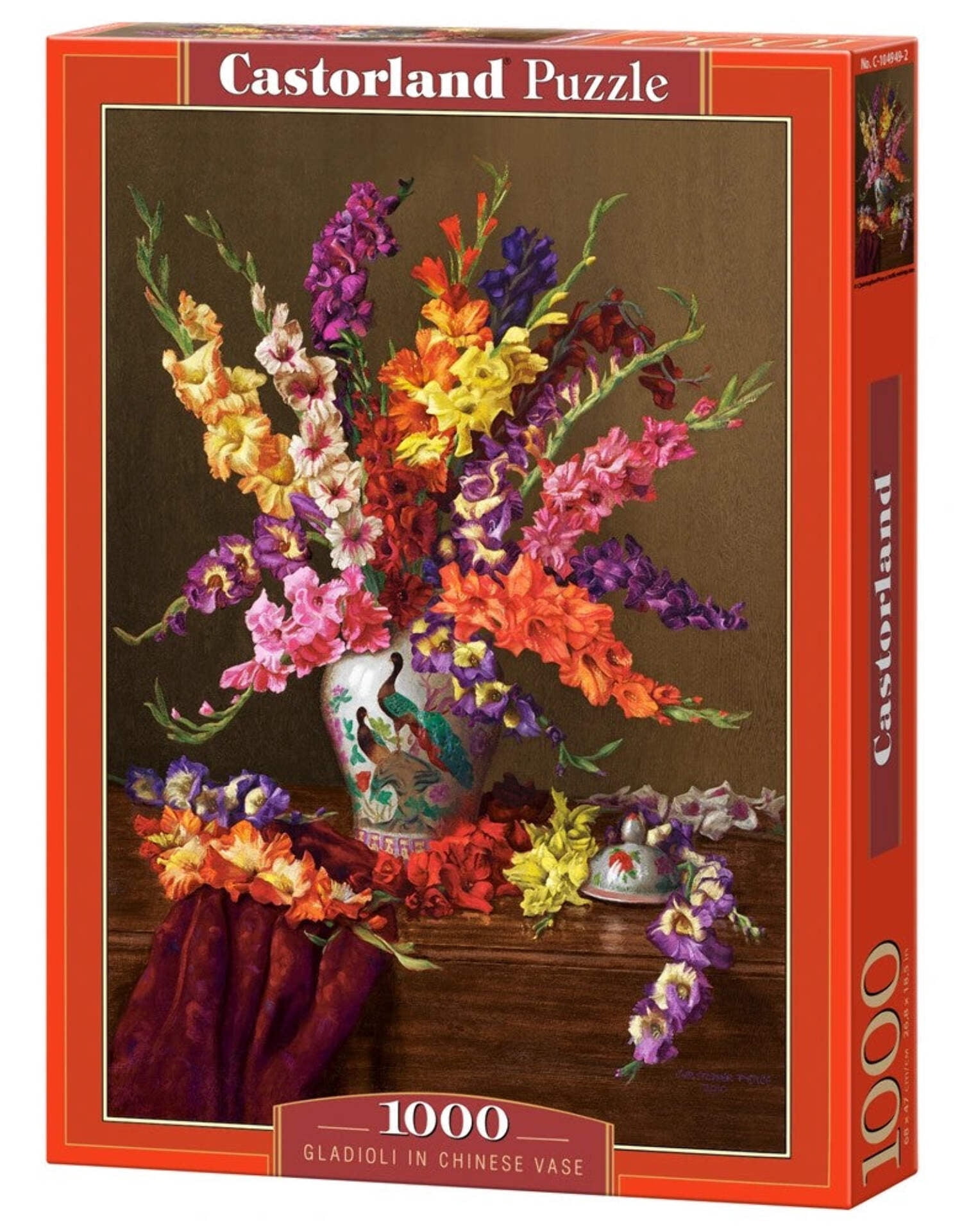 1000 Piece Jigsaw Puzzle, Gladioli in Chinese Vase, Flower puzzles ...