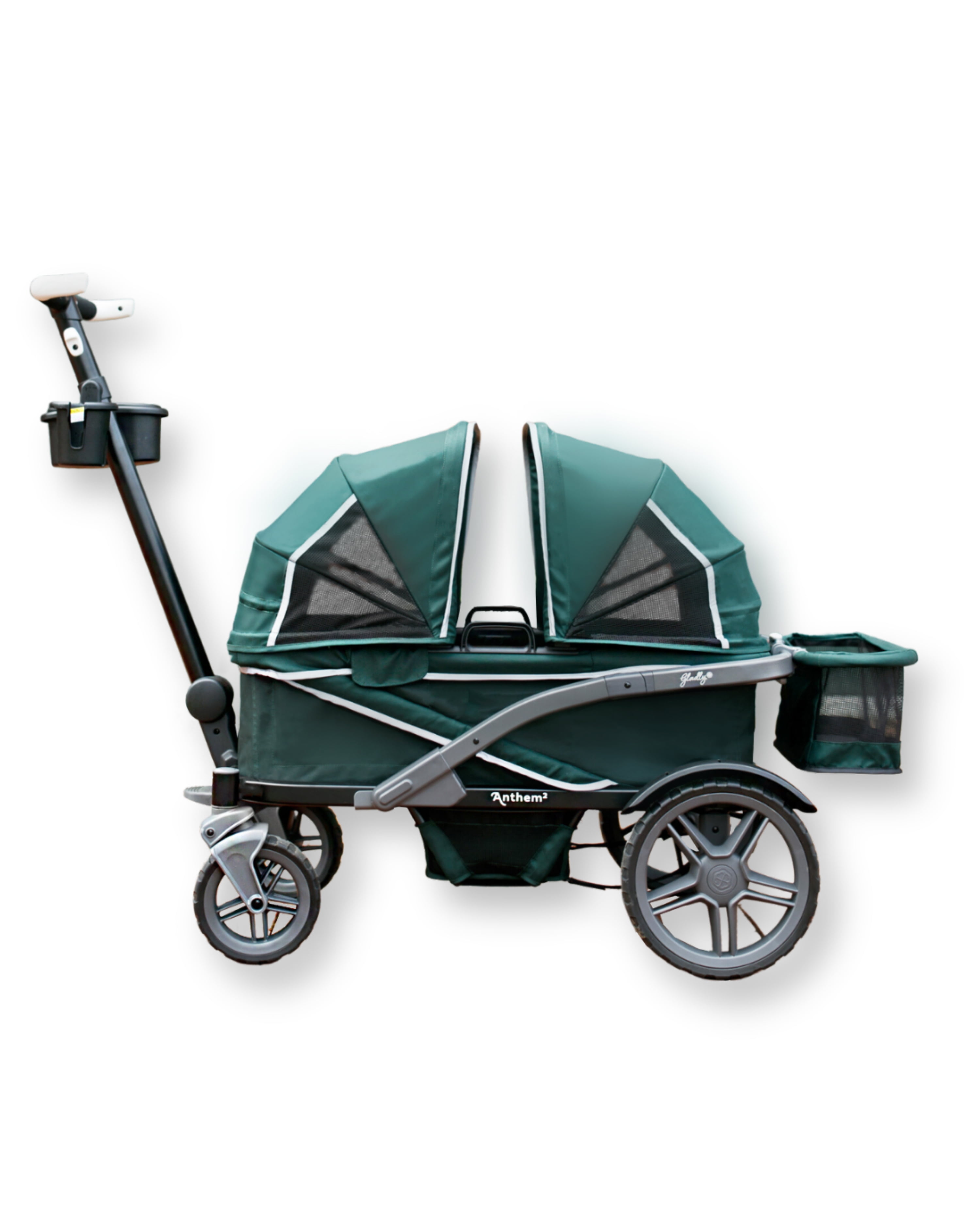 Gladly Anthem2 2-Seater Stroller Wagon, All-Terrain Rugged Wheels ...