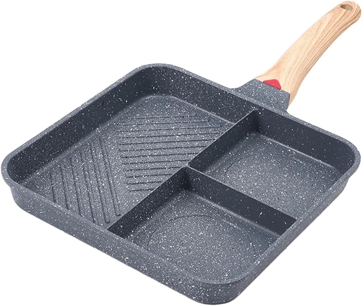 Gladnes 3in1 NonStick Pan with Granite Coating Multifunctional Fried ...