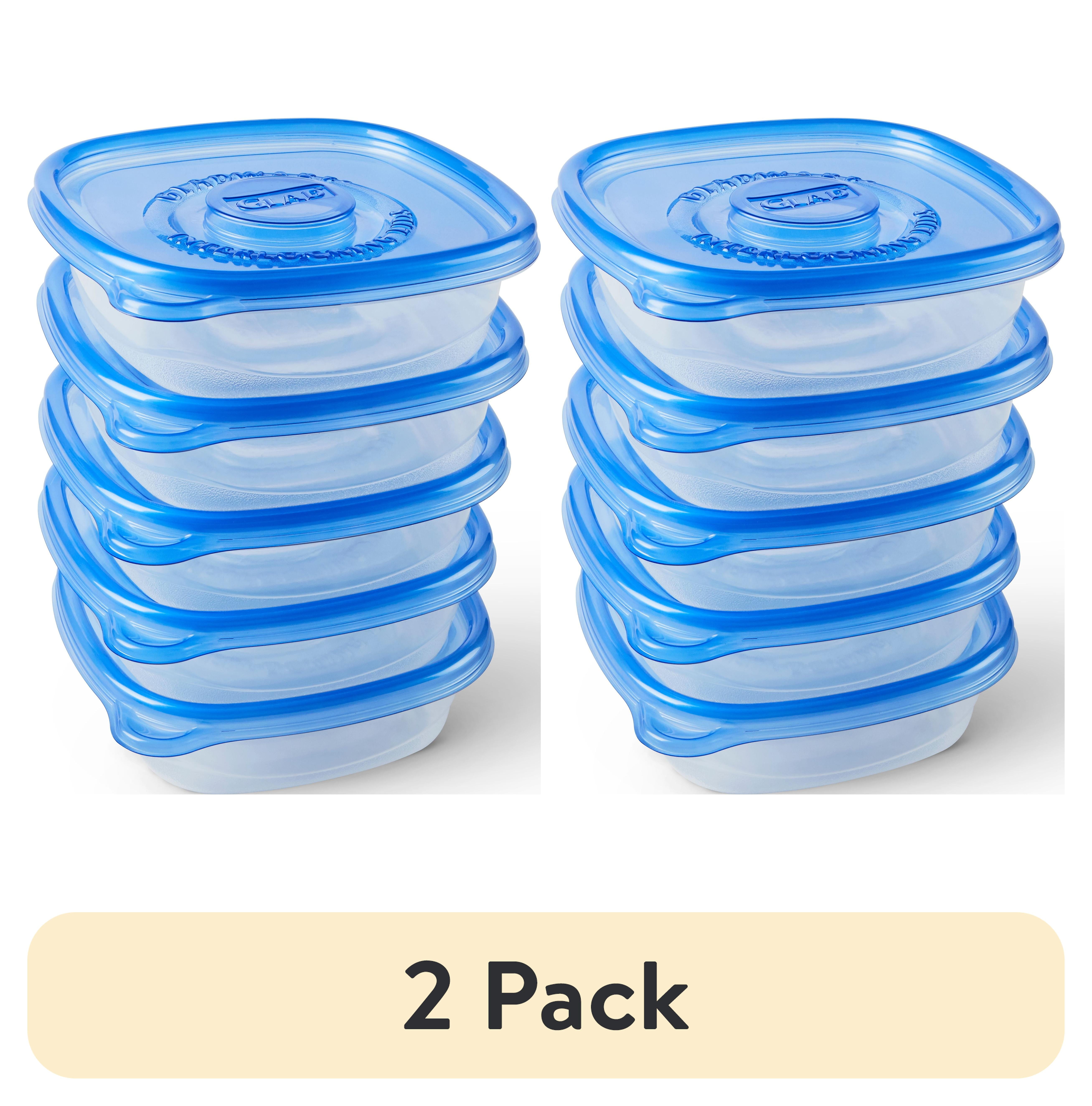 (2 pack) Glad Food Storage Containers - Entre Container - 25 Ounce - 5 Containers - Walmart.com