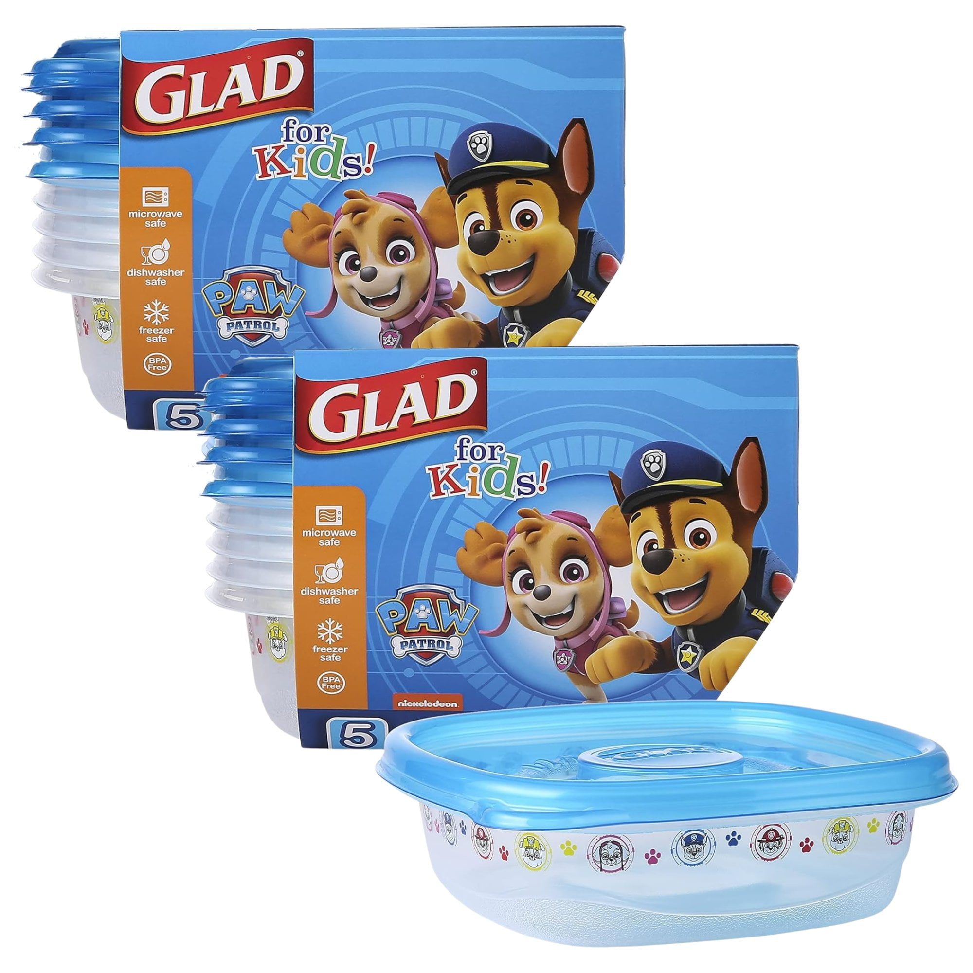 Gladware for Kids 25oz Paw Patrol Food Storage Containers - 10ct ...