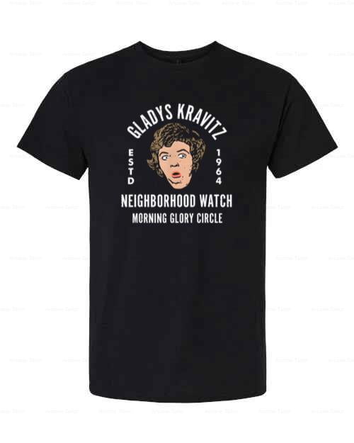 Gladys Kravitz Bewitched Abner Funny Nosy Neighbor TV Show Graphic Tee up to 5XL - Walmart.com