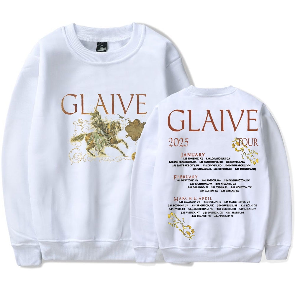 Glaive 2025 Tour Merch Crewneck Sweatshirts Cosplay Women Men Fashion ...