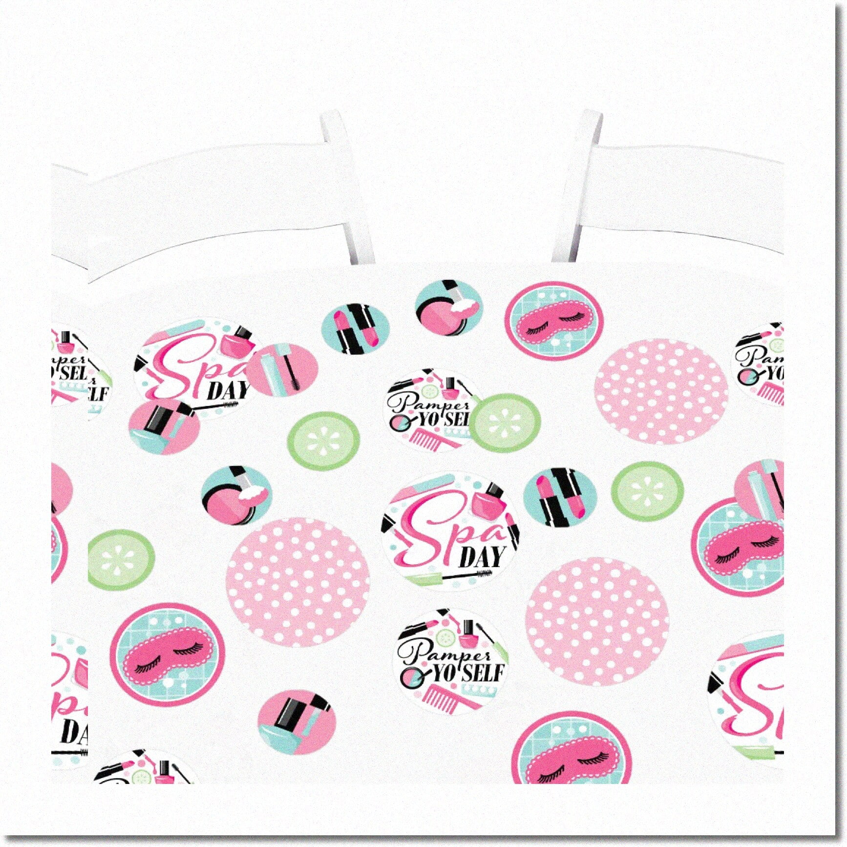 Glam Circle Confetti Bash - Spa Day Girls Makeup Party Decorations, 27 ...