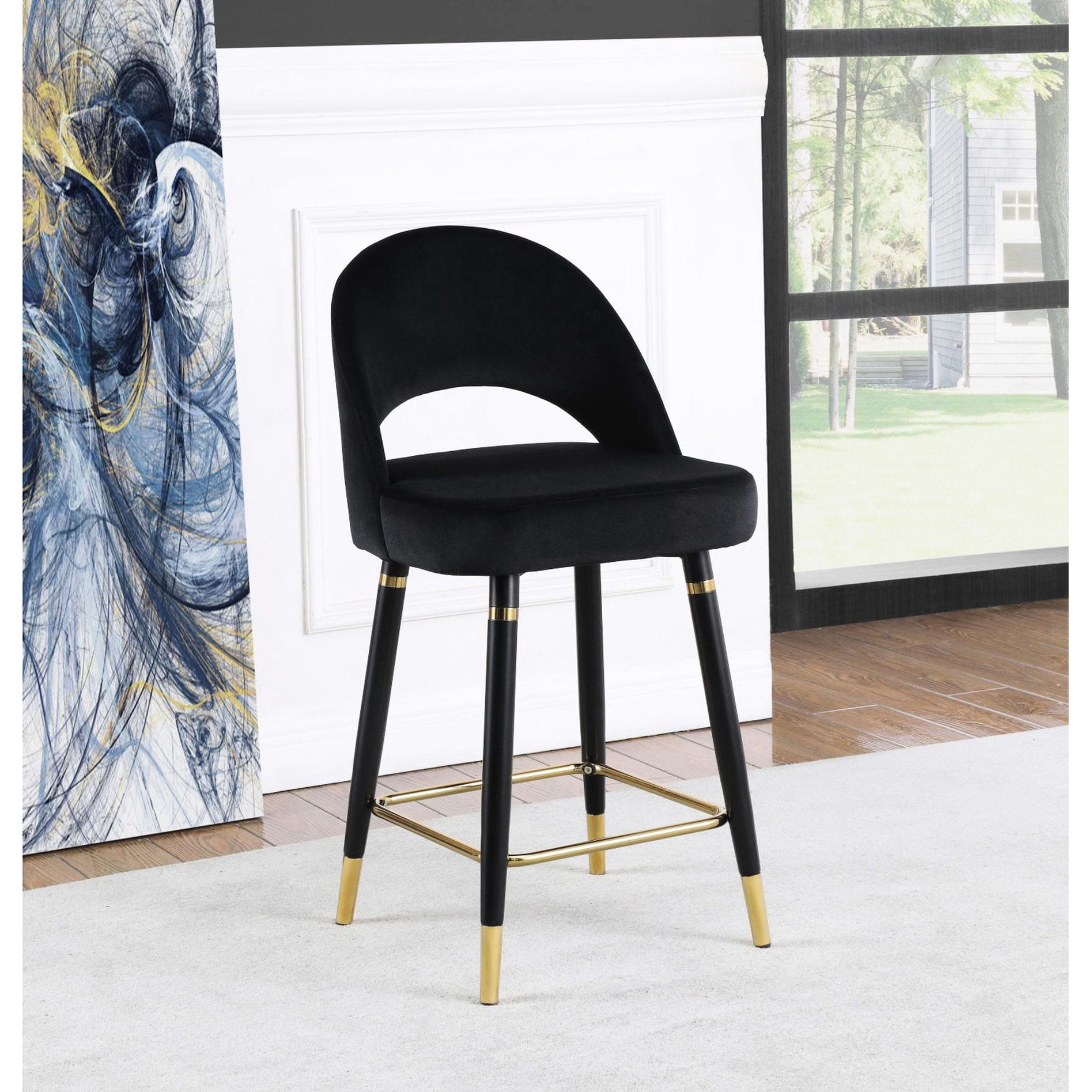 Glam Counter Height Stools+Mid - Century Modern Style”-“Cocktail ...