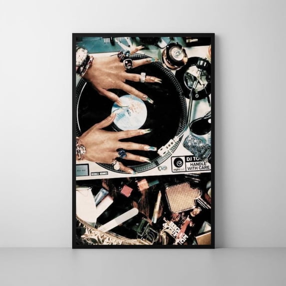 Glam Dj Art Poster Luxury Nightlife Decor Poster, Unframed Canvas Size ...