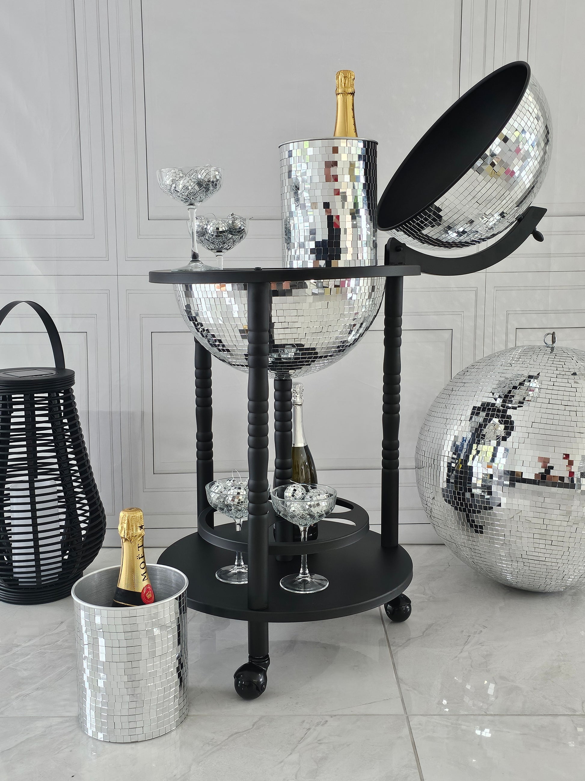 Glam Globes, Disco Ball Bar Cart - Walmart.com