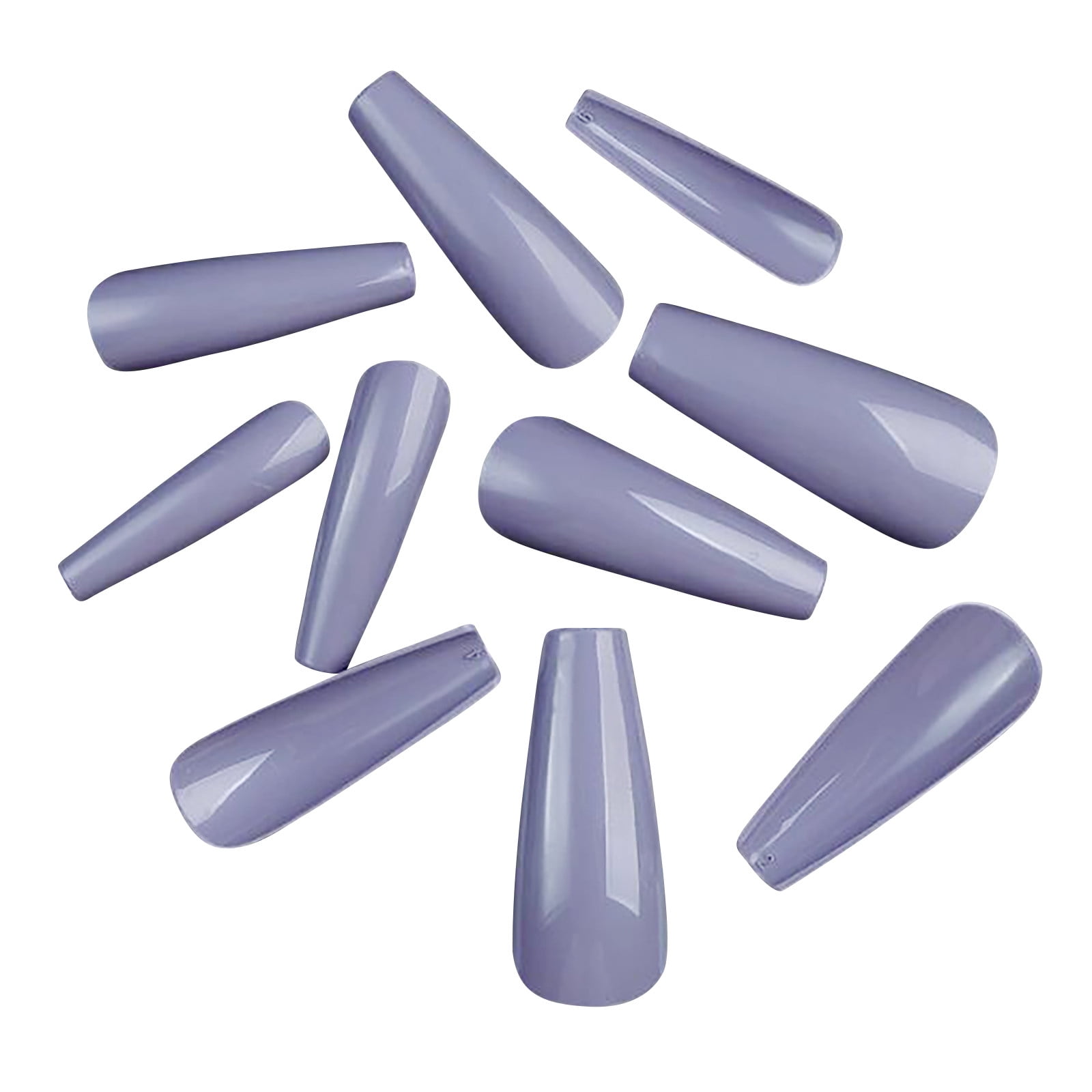 Glam Nails Kids 100pc Of Matte Ballet Nails Long Nail Art Patches Full ...