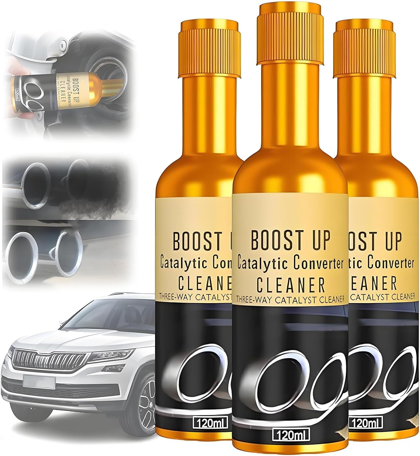 Glamatic Catalytic Cleaner, Catalytic Converter for Car Engine Cleaner Powerful Booster Oxygen ...