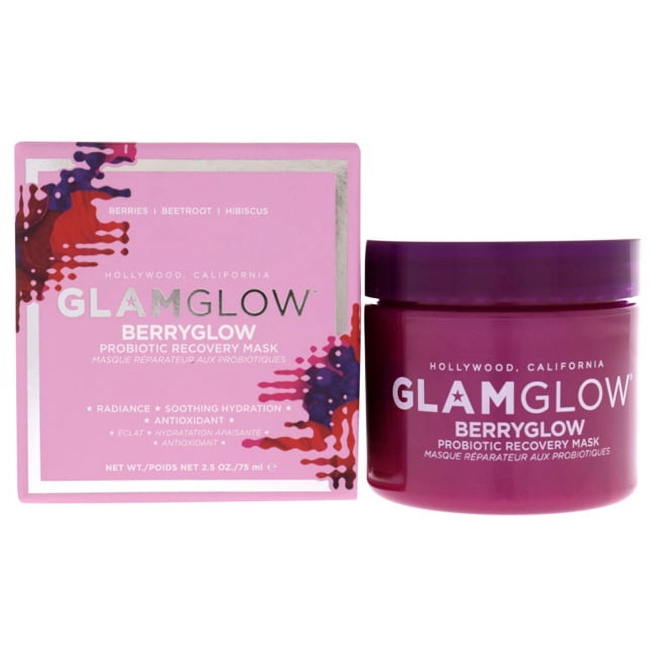 Glamglow Berryglow Probiotic Recovery Mask 2.5 oz - Walmart.com