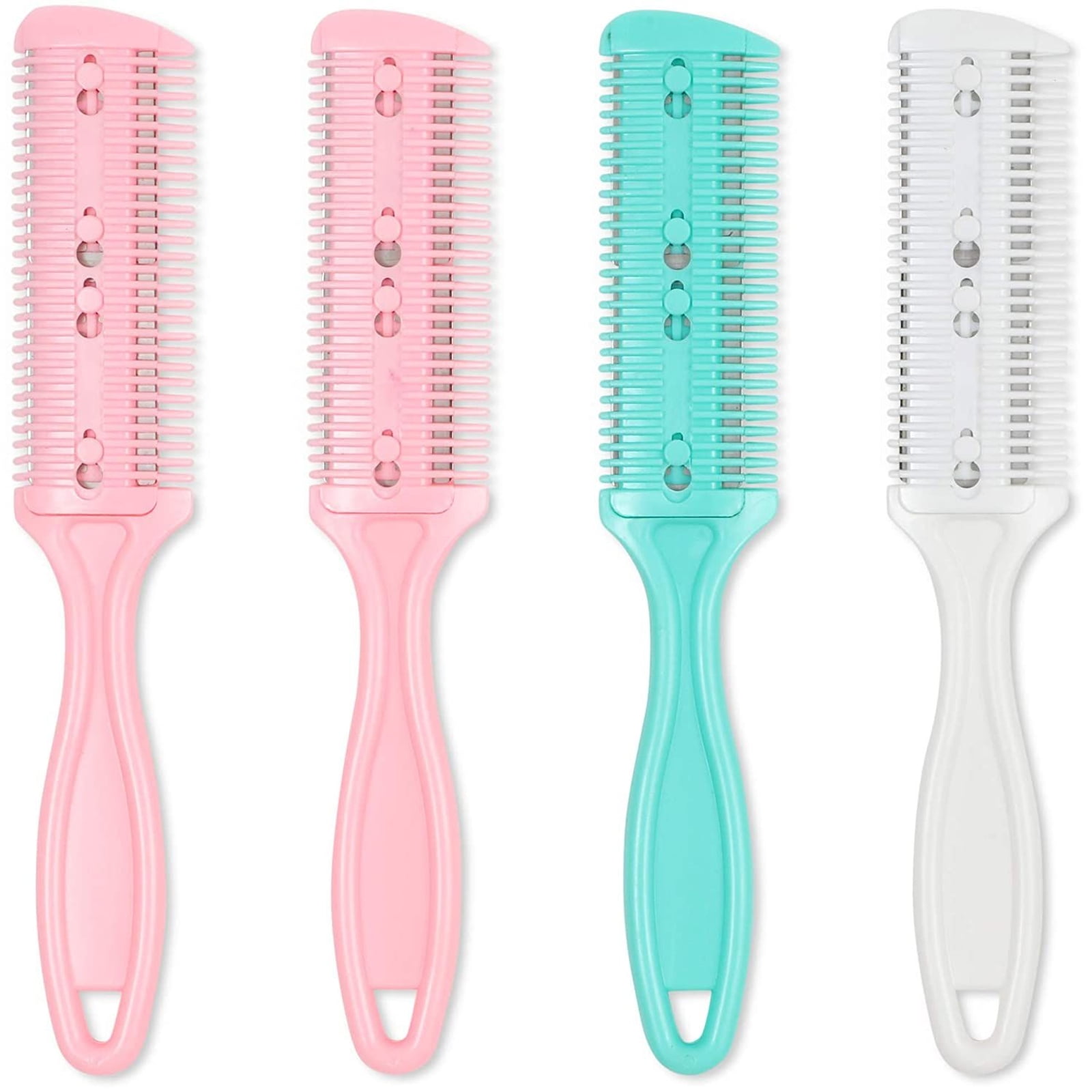 Glamlily 4 Pack Hair Thinning Comb Set, Razor Combs for Women, Assorted ...