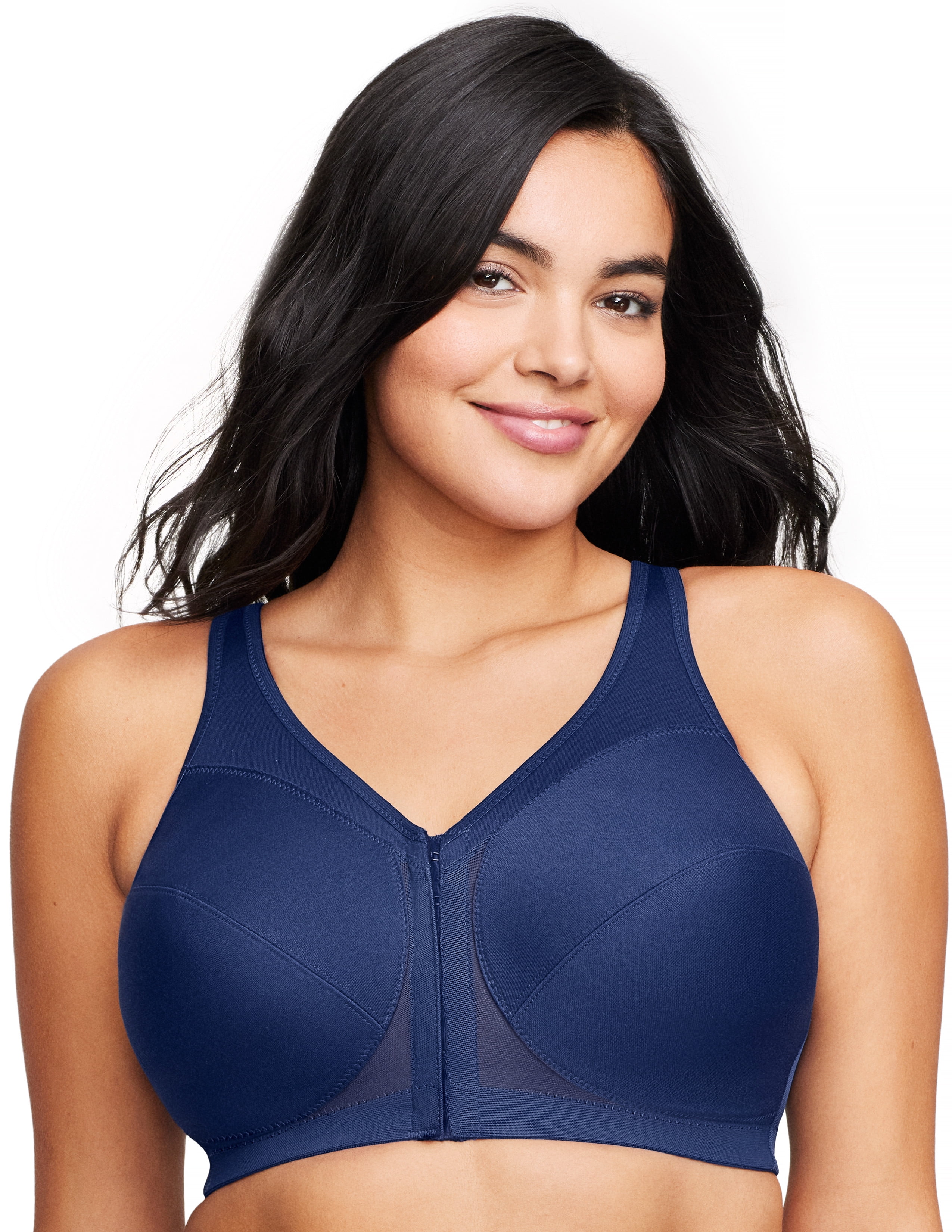 Glamorise Full Figure Plus Size Magiclift Front Closure Posture Back