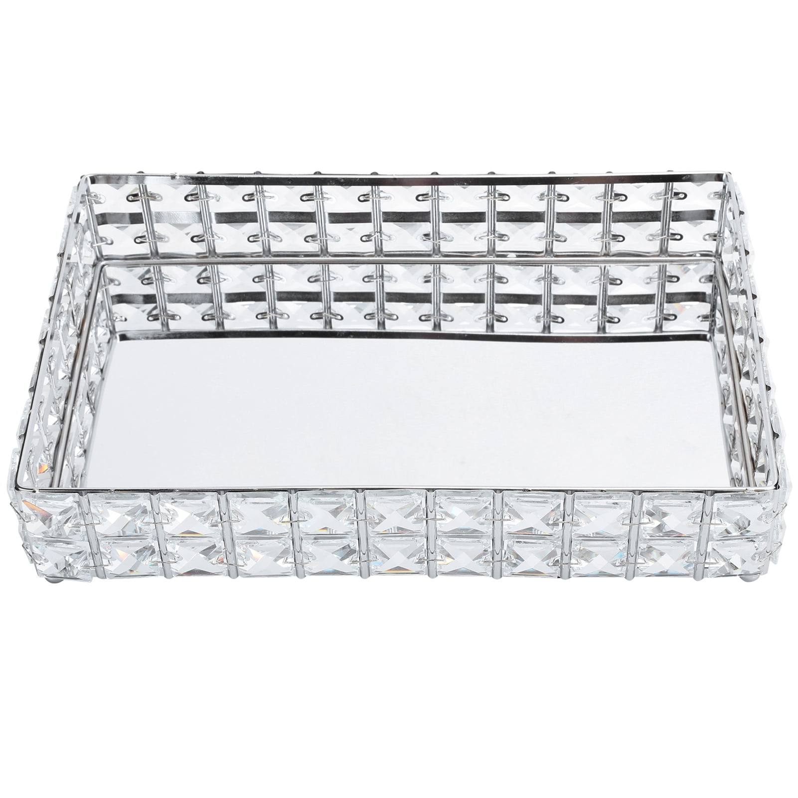 Glamorous Crystal Vanity Tray, Crystal Perfume Vanity, Silver Crystal ...