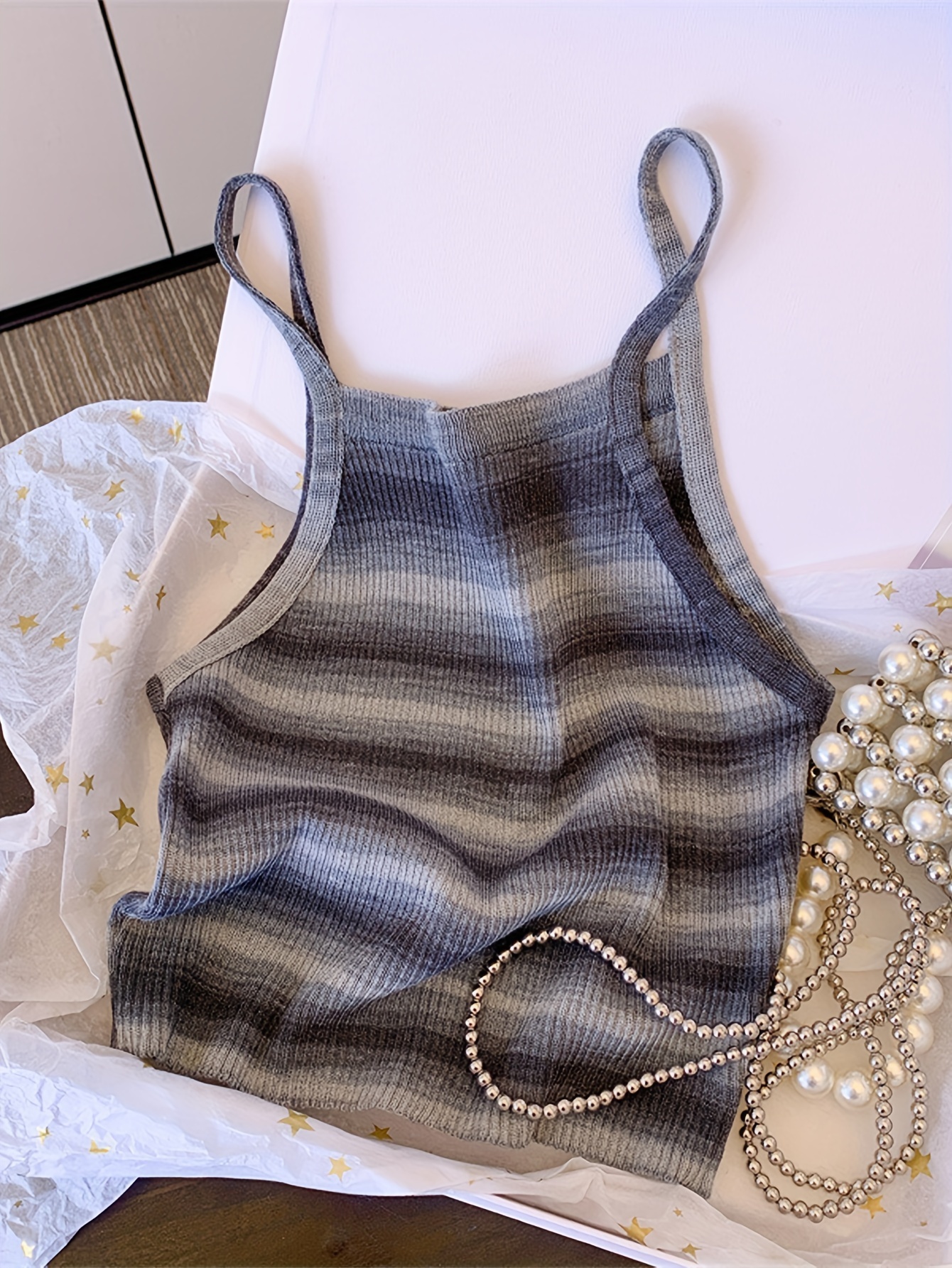 Glamorous Rhinestone-Embellished Sleeveless Tank Top - Breathable ...