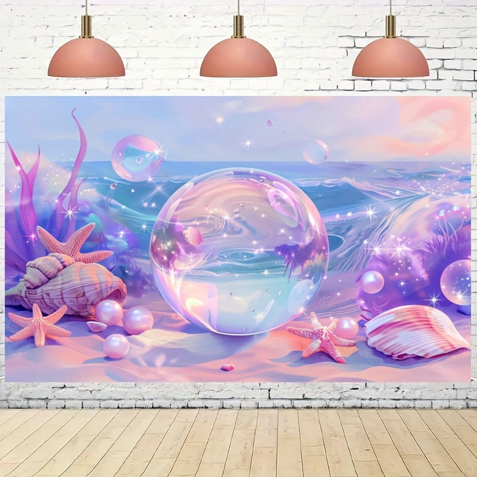 Glamorous Underwater Crystal Ball Backdrop Under the Sea Baby Shower ...