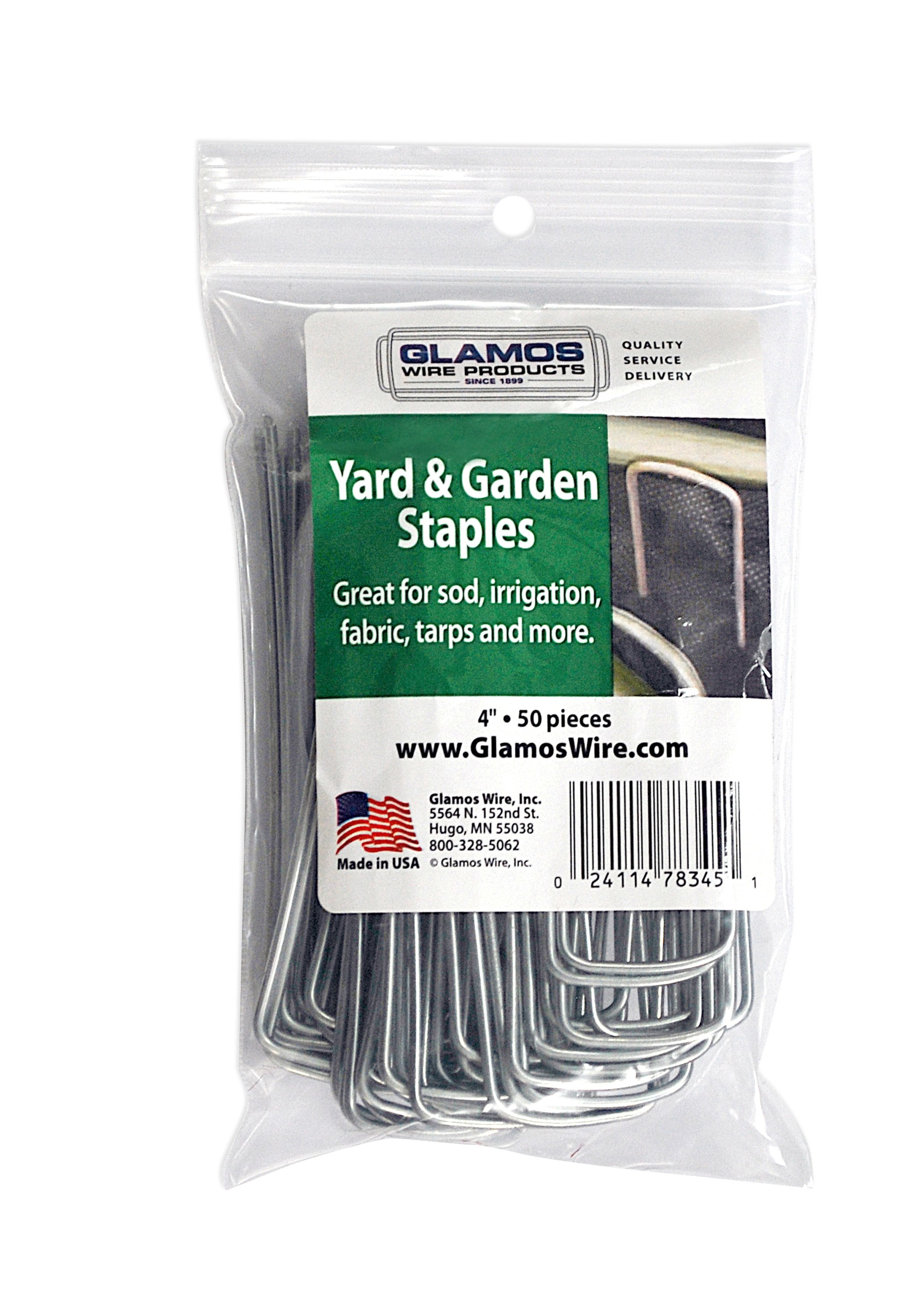 Glamos Wire 4 in. Steel Landscape Staple (50-Pack) - Walmart.com