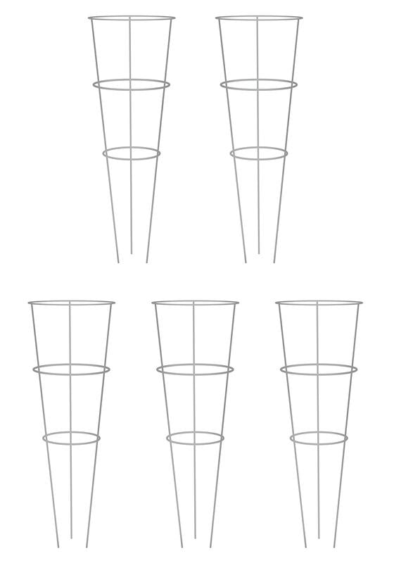 Glamos Wire 42 in Galvanized Tomato Cages (5 Pack) - Walmart.com