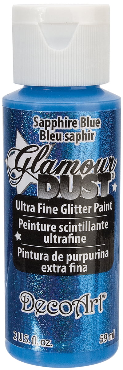 Glamour Dust Glitter Paint 2oz-Blue Sapphire, Pk 6, Deco Art - Walmart.com