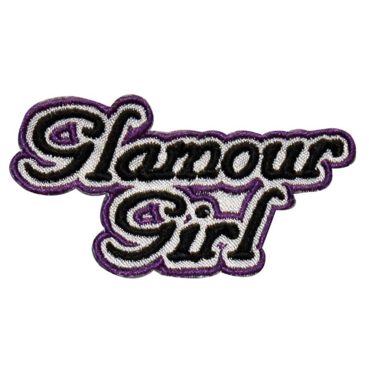 Glamour Girl Name Tag Patch Novelty Badge Symbol Embroidered Iron On ...