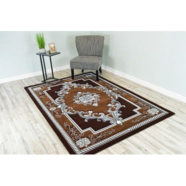 Flowers 2 Ft Round Throw Accent Area Rugs Floral Rose Flower Shaped Rug ...