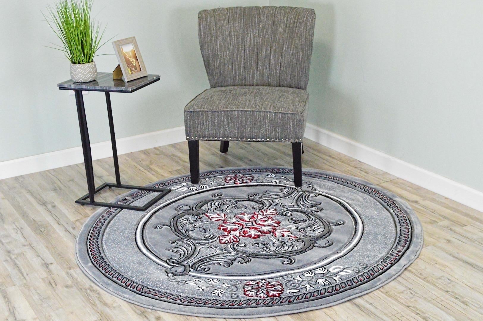 Glamour Thick Plush Oriental Area Rug Traditional Carpet Floral ...