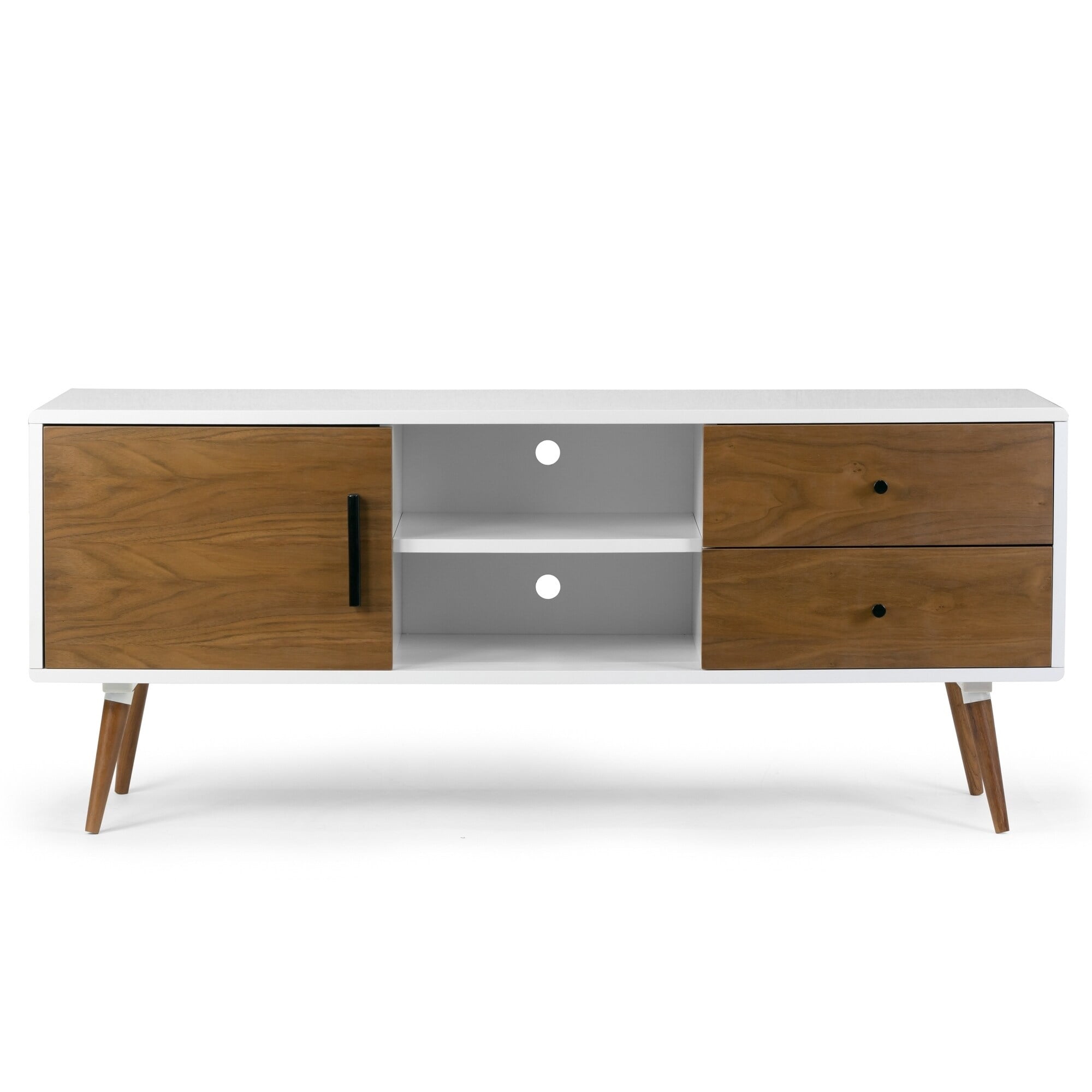 Glamour Home Alta 2-Shelf 2-Drawer Wood TV Stand for TVs up to 60" in ...