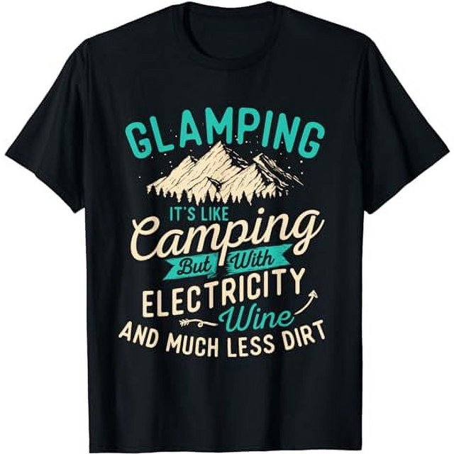 Glamping Definition - Glamper Glamorous Camping Camper T-Shirt ...