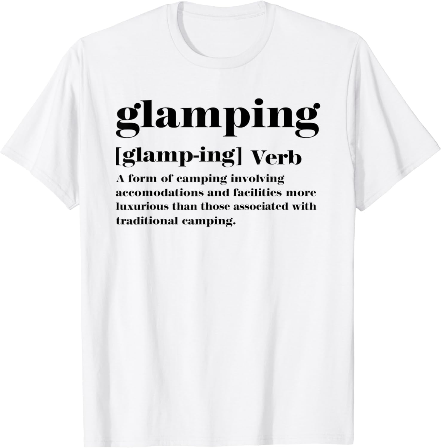 Glamping Definition T-Shirt - Walmart.com
