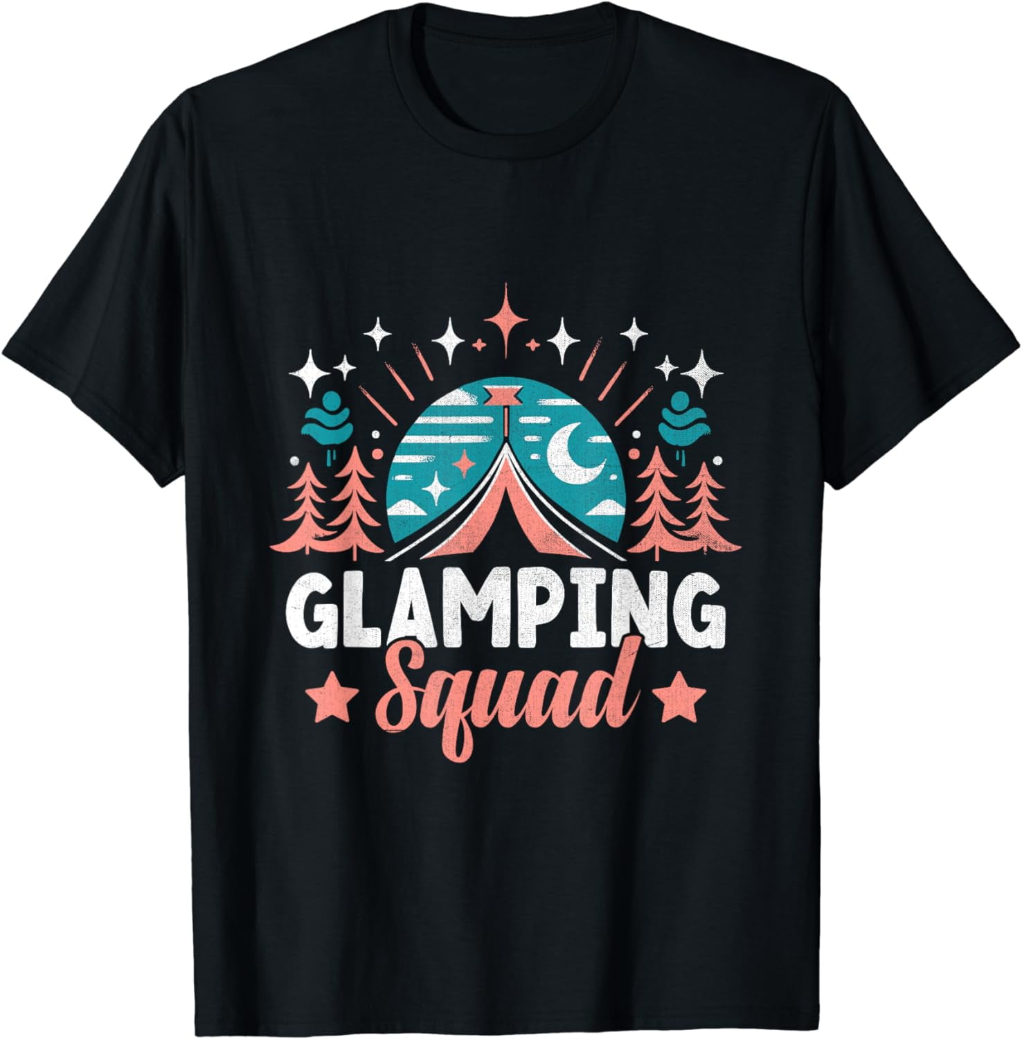 Glamping Squad Glamper Camper Camping Glamp T-Shirt - Walmart.com