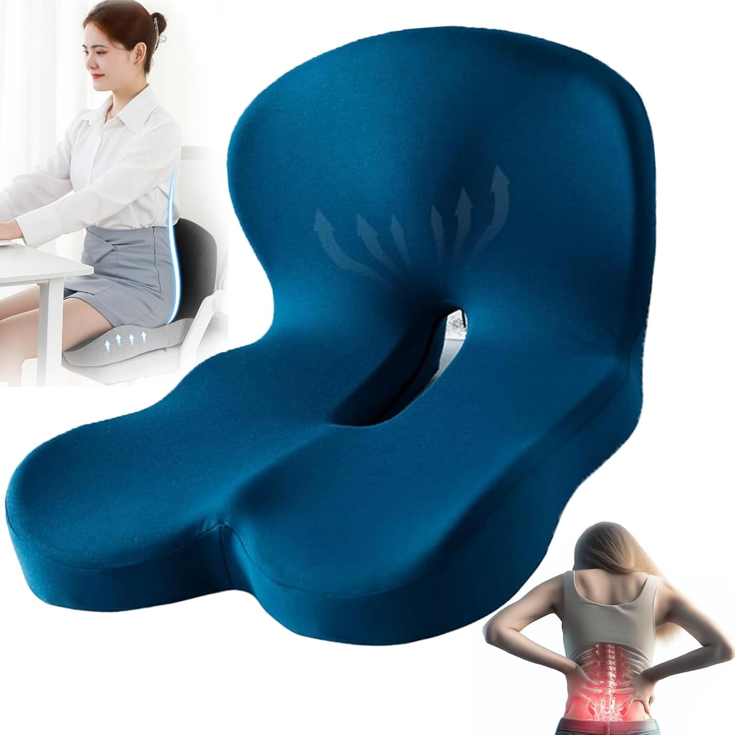 Glamvidas Memory Foam L-Shaped Integrated Seat Cushions, 2025 Best ...
