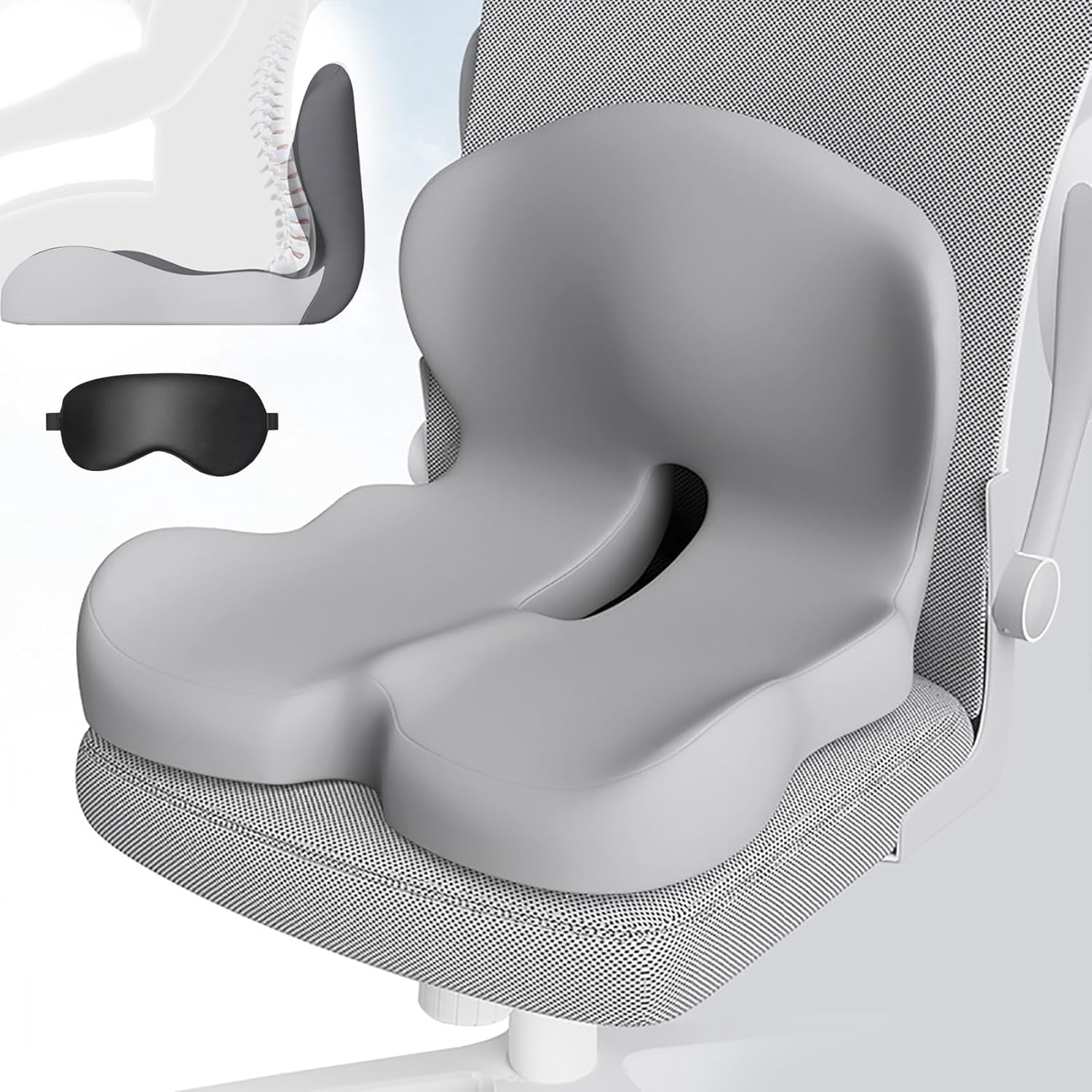 Glamvidas Memory Foam L-Shaped Integrated Seat Cushions, Memory Foam L ...