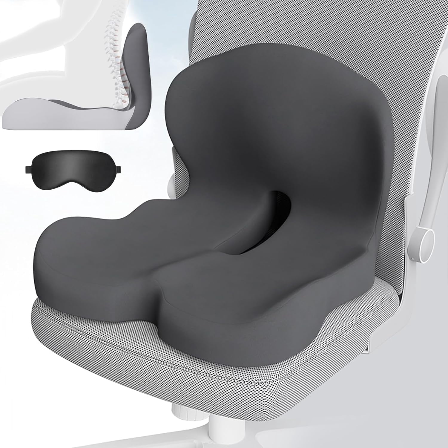 Glamvidas Memory Foam L-Shaped Integrated Seat Cushions, Memory Foam L ...