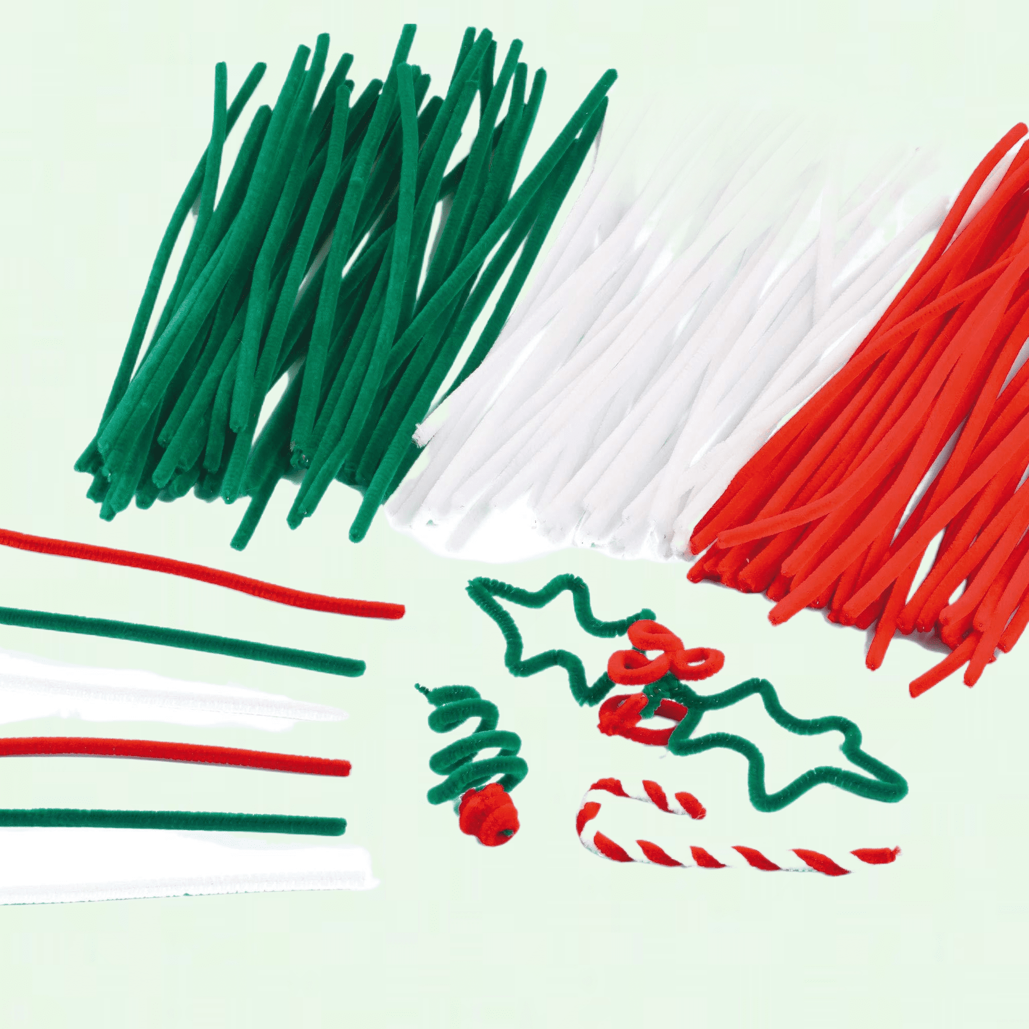 Glantóirí Píopaí Nollag EX798 - Pacáiste de 100, ⁠ Soláthairtí Ealaíne ...