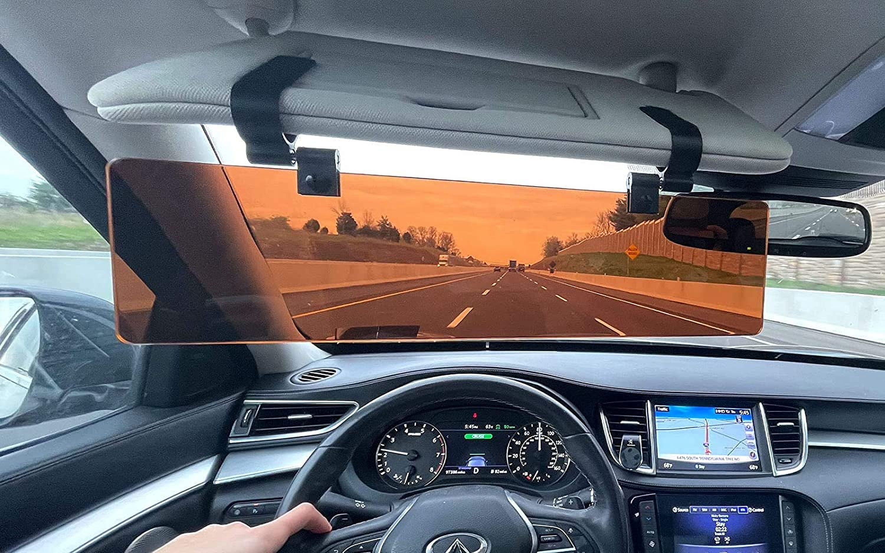 Glare Guard Copper Polarized Sun Car Visor Extender, Anti-Glare UV ...