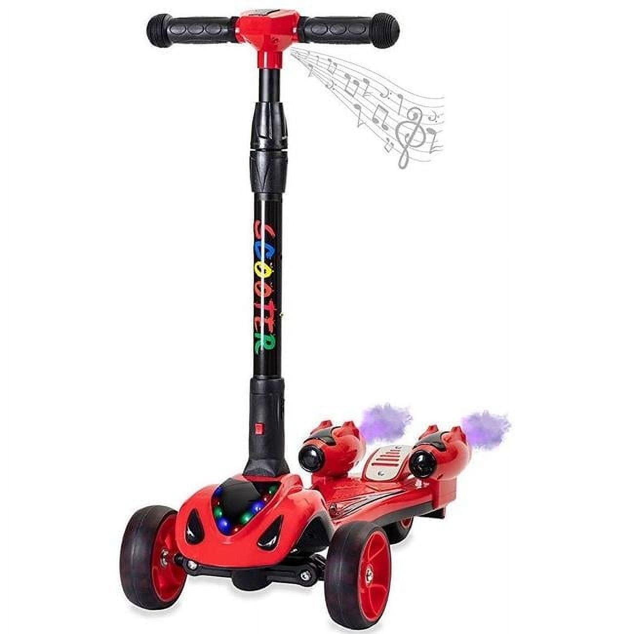 GlareWheel ES-Y1 Youth's Rocket Scooter with Real Smoke, Music, LED ...