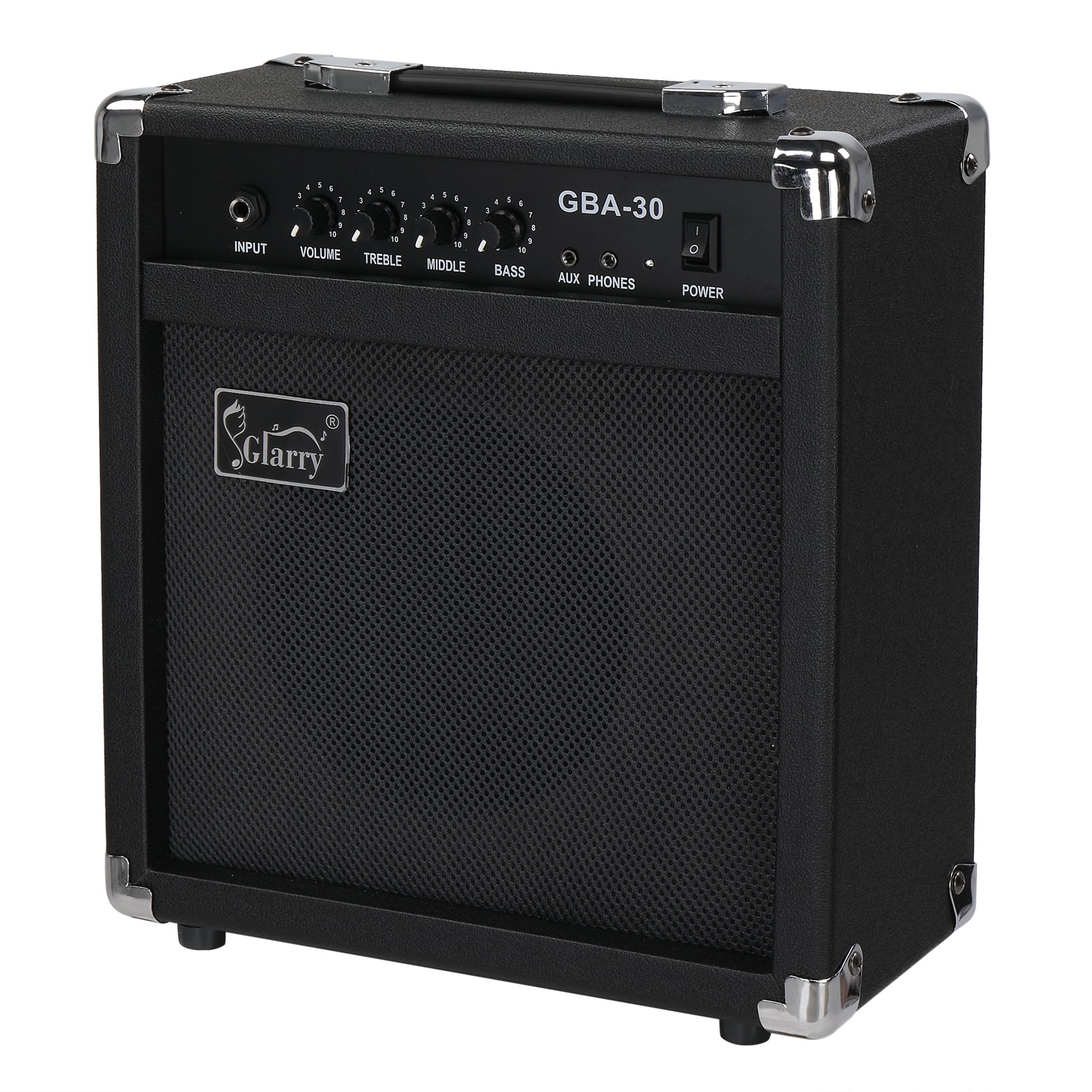 Glarry 30W Portable Power Amp Electric Bass Amplifier, Black - Walmart.com