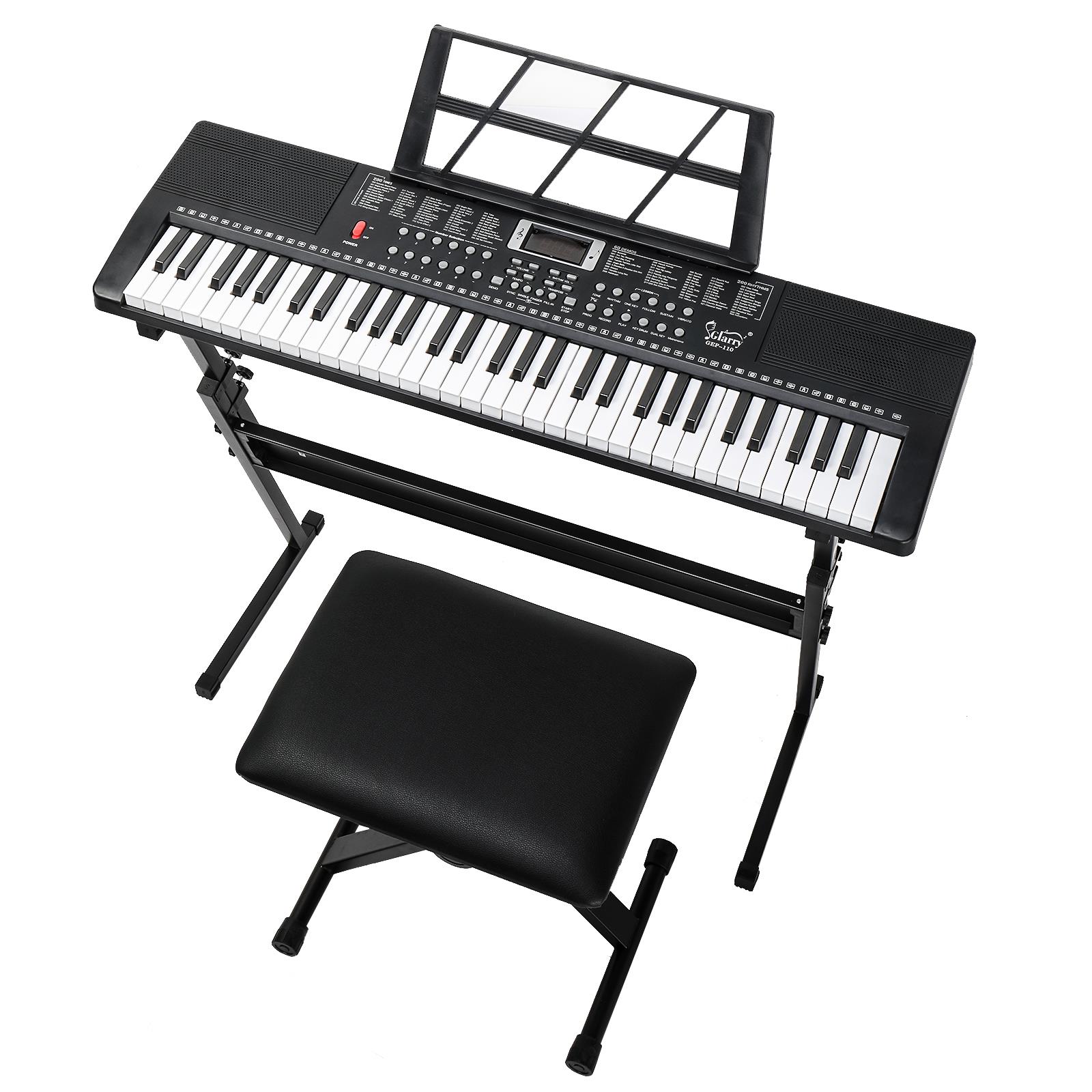 JIAHUI Keyboard Piano, 61 Key Electronic Organ Electric Keyboard Built ...