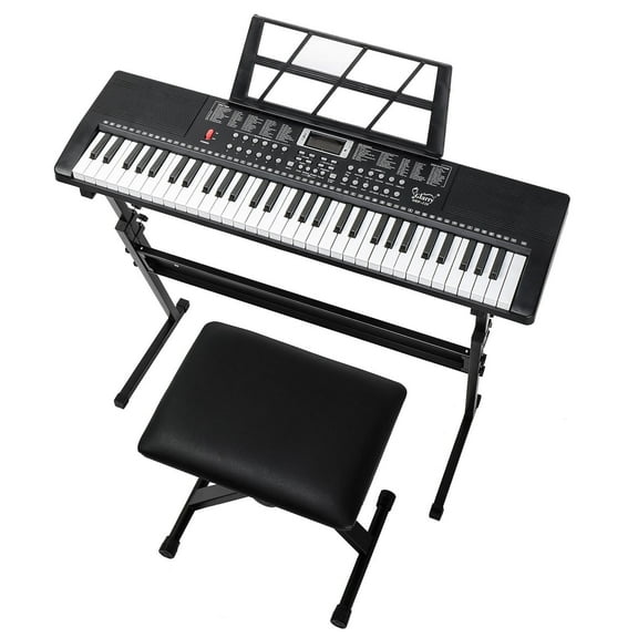 TERENCE 61-Key Keyboard Piano with MIDI, Bluetooth, 1800mAh Battery ...