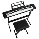 Glarry Beginner 61 Keys Keyboard Piano with Stand, Bench, Headphones ...
