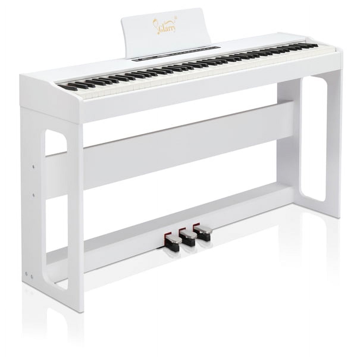 Glarry GDP-104 88-Key Digital Piano - Full Weighted Keyboard with ...