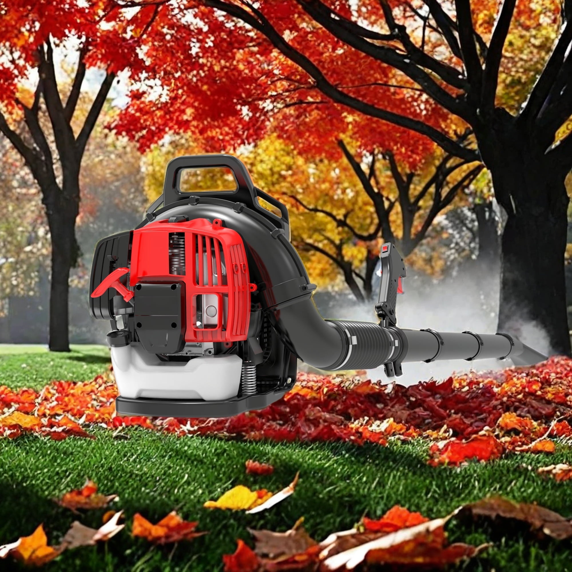 GlasFlength Backpack Leaf Blower Gas Powered, 2 Stroke Grass Lawn ...