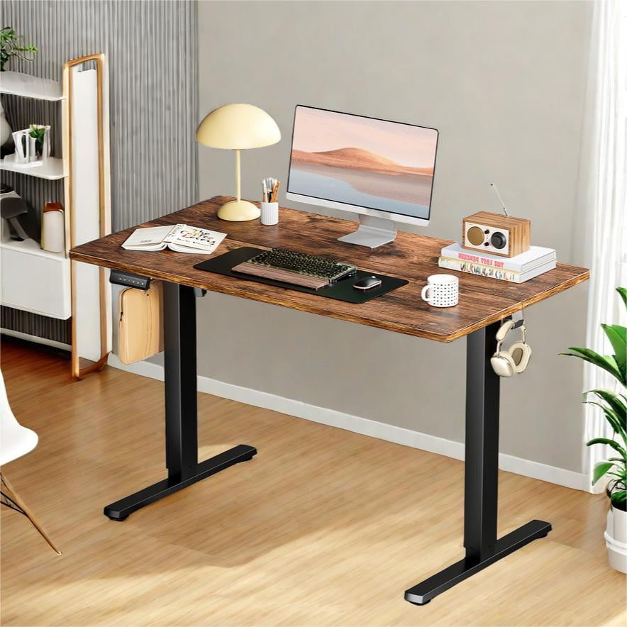 GlasFlength Ergonomic Standing Desk, Height Adjustable Electric ...