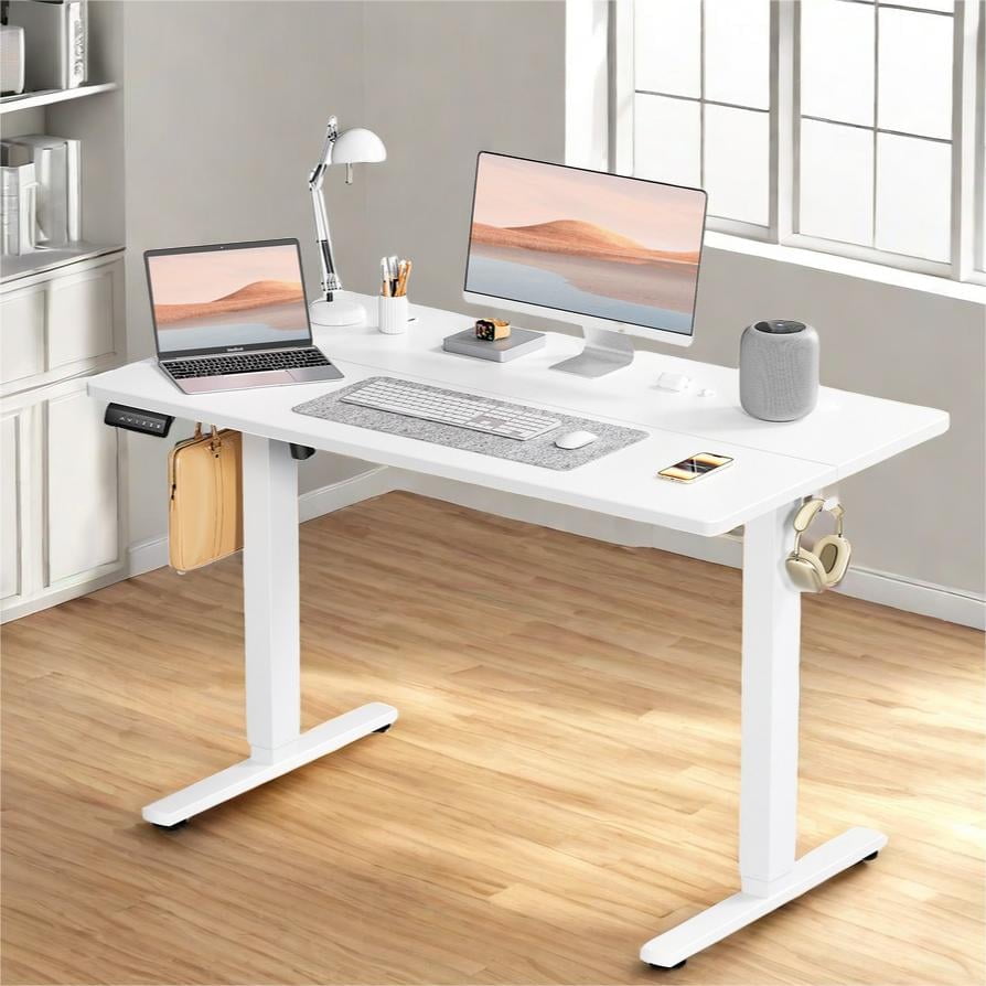 GlasFlength Ergonomic Standing Desk, Height Adjustable Electric ...