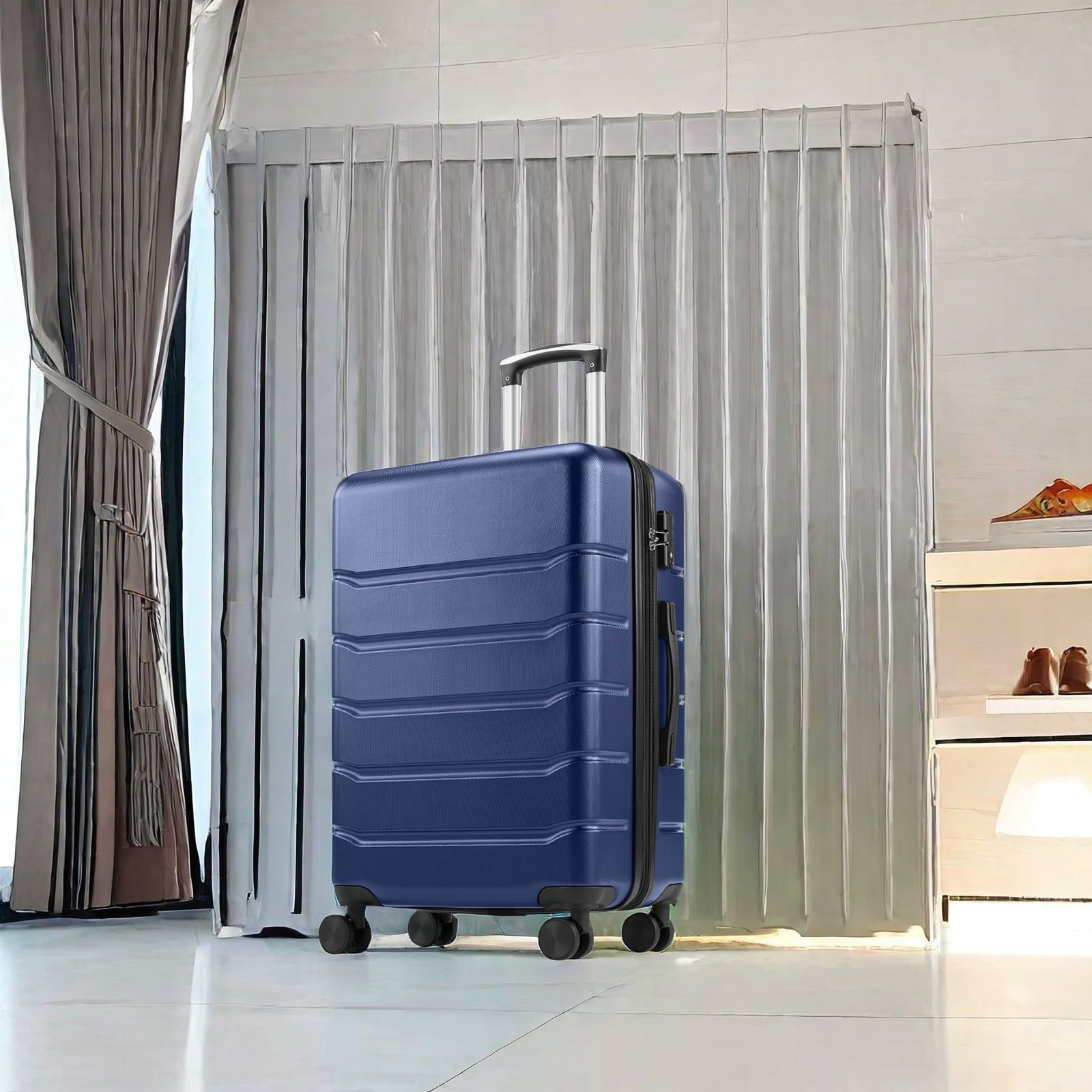 GlasFlength Hardside Suitcases with Spinner Wheels, 28 inch Expandable ...