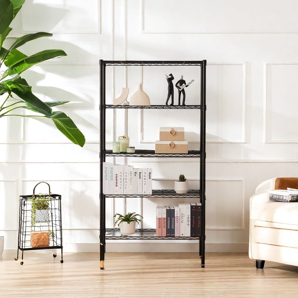 GlasFlength Metal Storage Shelves Wire Rack, Adjustable Heavy Duty ...