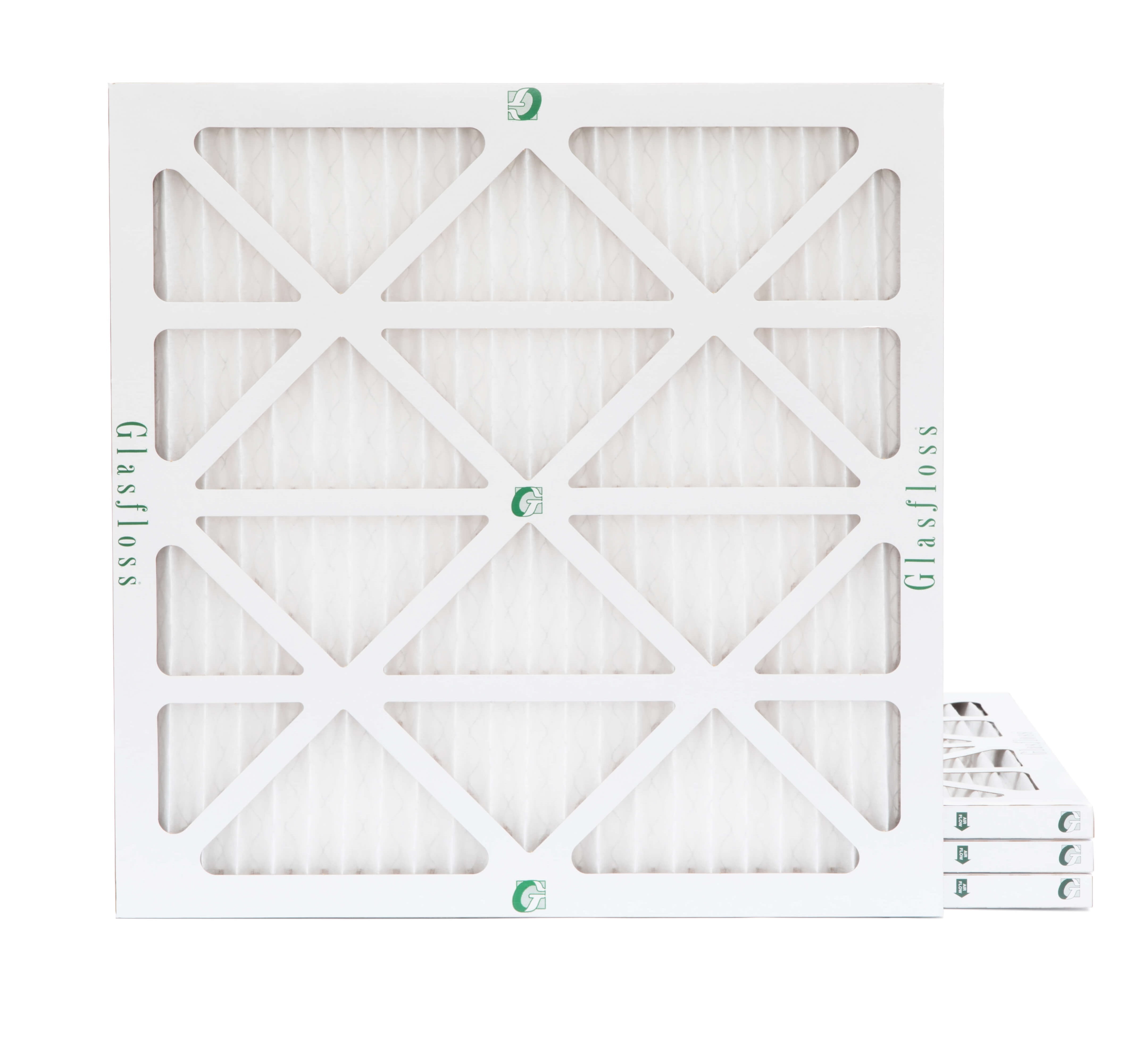 Glasfloss ZL 20x20x1 MERV 10 Pleated AC Furnace Air Filters. Box of 4 ...