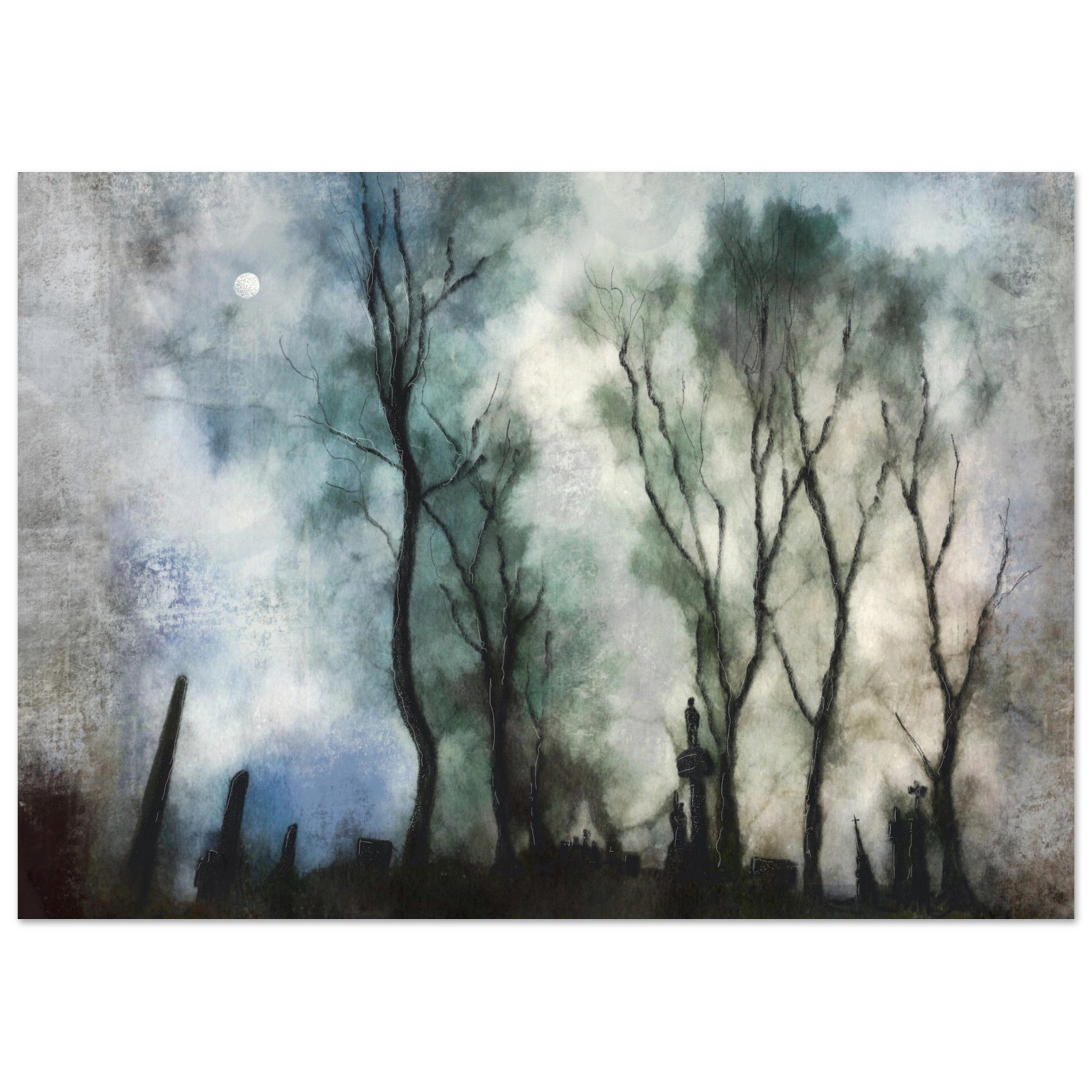 Glasgow Necropolis Moonlight | Signed Fine Art Prints By Scottish ...